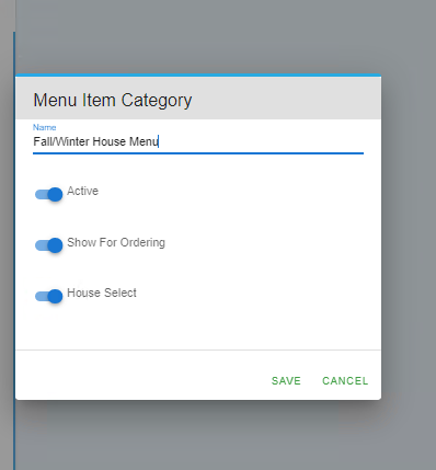House Select Menus