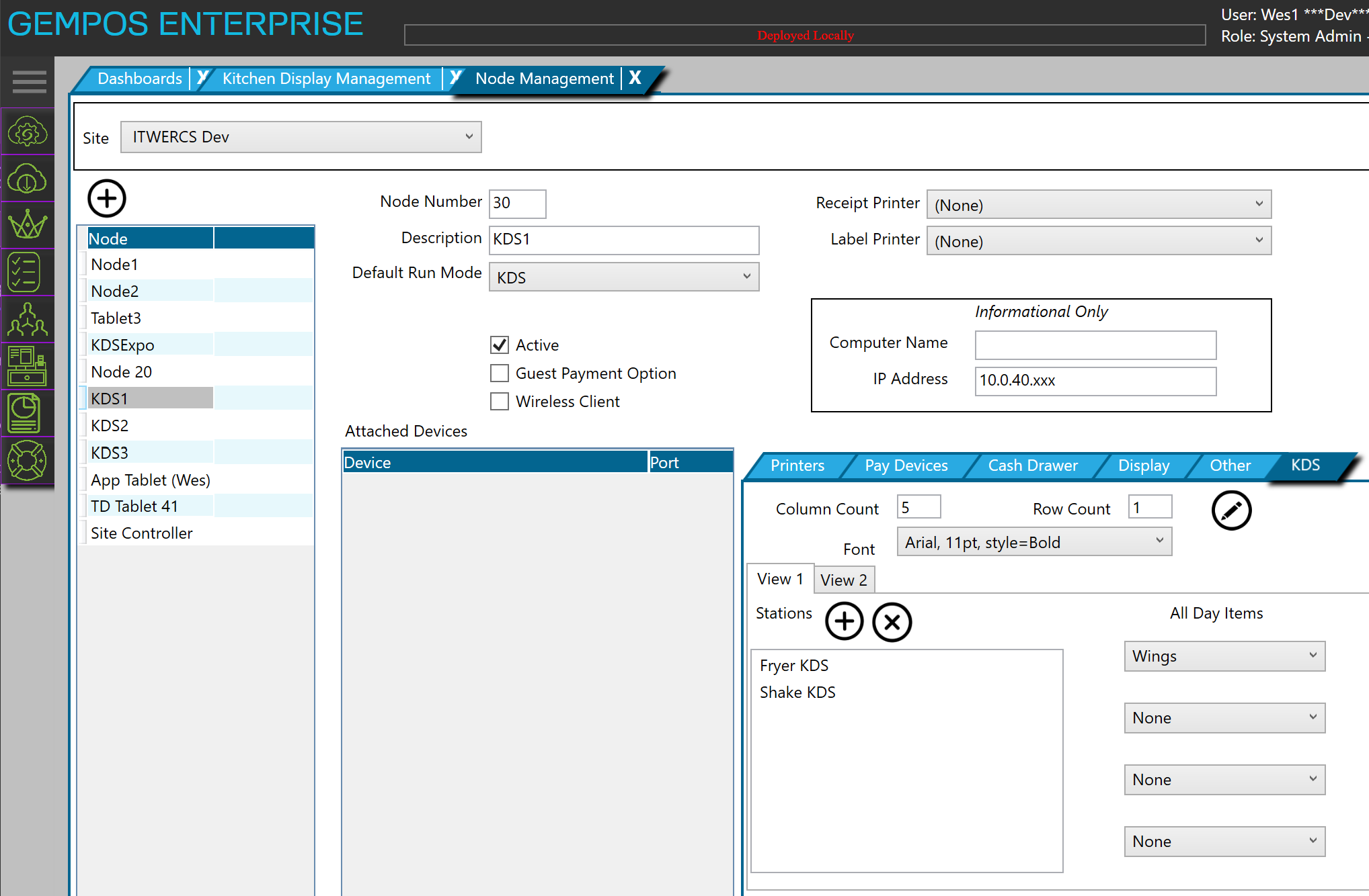 GEMpos KDS and KDS Expo Setup