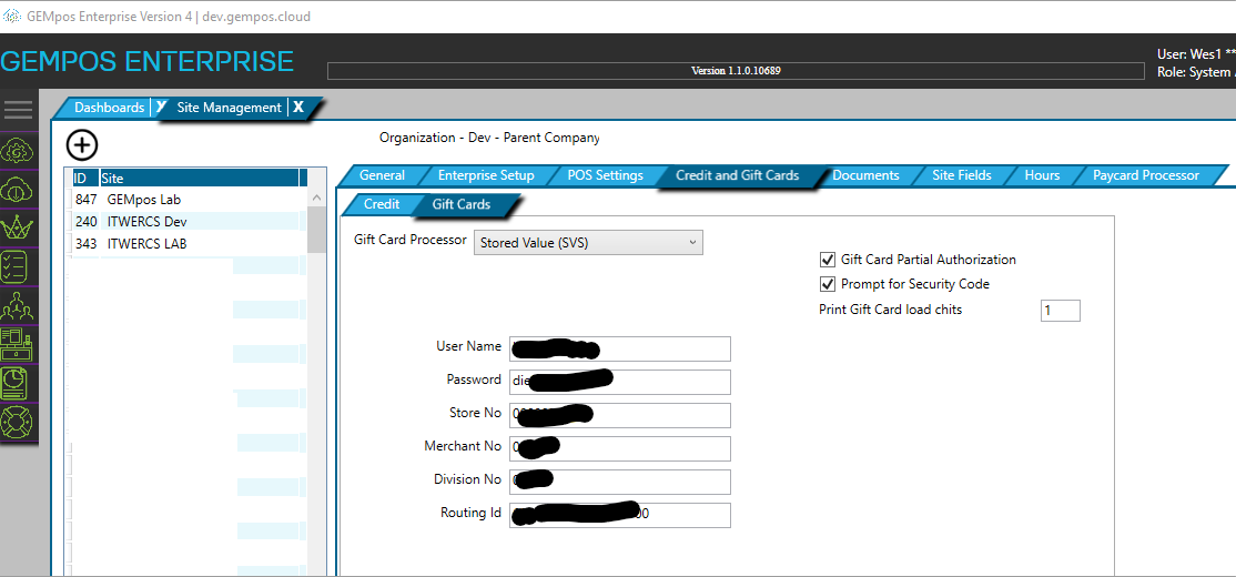 GEMpos Setting up Stored Value Systems Gift Cards