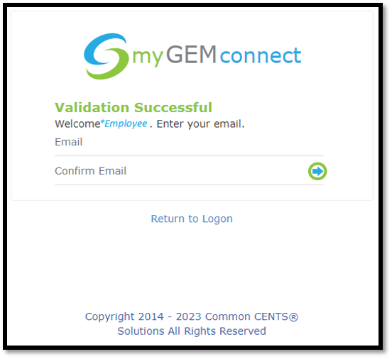 myGEMconnect Self Sign Up Process
