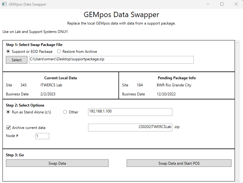 GEMpos Data Swapper Utility