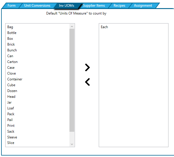 Adding/Editing Inventory Items for Retail