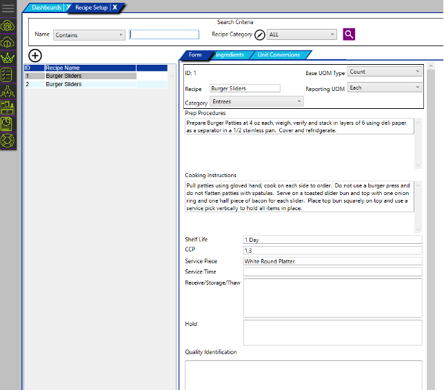 Adding Editing Inventory Items