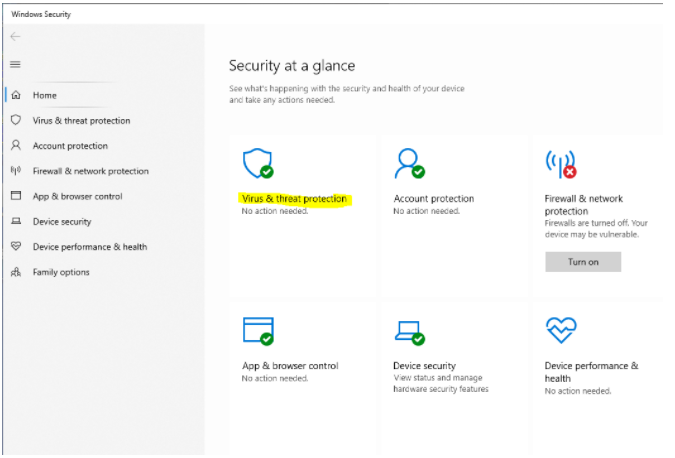 Windows Defender Exceptions