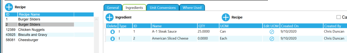 Adding/Editing Inventory Items