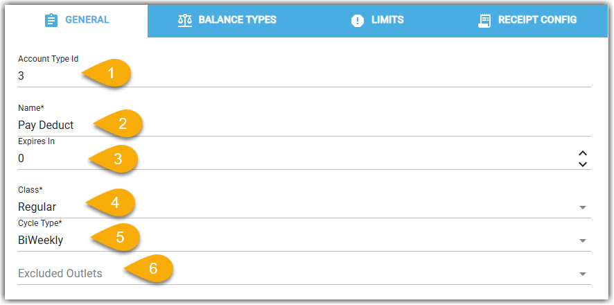 GEMpay 5 - Account Types